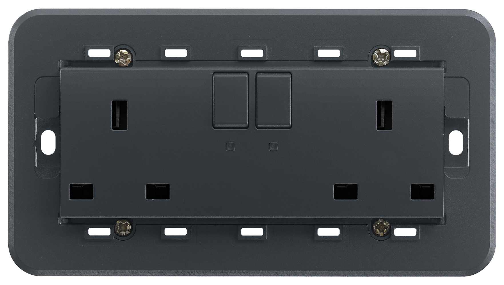 Vimar Two switch 2P+E 13A UK outlet grey - Argo Boat Parts Vimar Two switch 2P+E 13A UK outlet grey - Argo Boat Parts